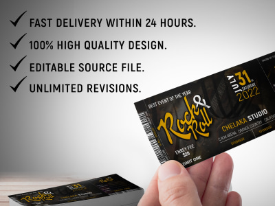 Stunning tickets and invitation cards for any event | Upwork