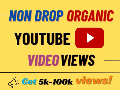Non drop Organic YouTube views |Targeted view| YouTube promotion ...
