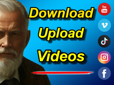 Download and upload your video files to any website | Upwork