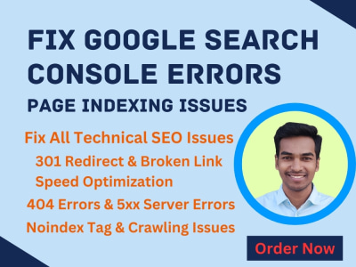 Fix Google Search Console Errors| Indexing Issues|404 errors| Technical SEO | Upwork