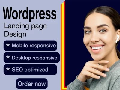 Wordpress landing page or One page website design for any service | Upwork