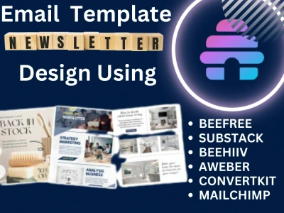 Effective newsletter template design on Beehive convert kit and more ...