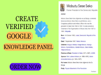 A verified and approved Google knowledge panel for personal and company | Upwork