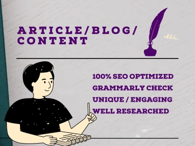 Professional Article/Blog/Content 100%Unique-Engaging content your ...