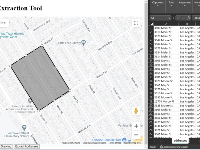 Data extraction tool for Google addresses | Upwork