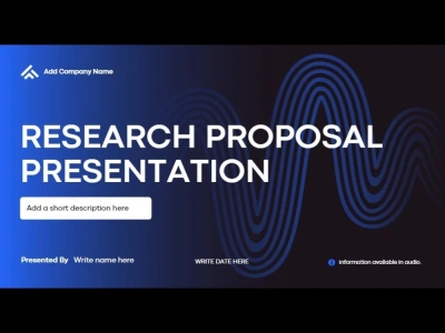 Professional Presentation designs for Pitch, business, research, etc ...