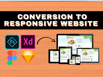 PSD, Adobe XD, Figma to HTML CSS Responsive Website | Upwork