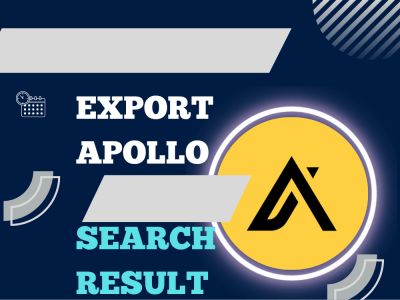 Get apollo io unlimited exports email leads | Upwork
