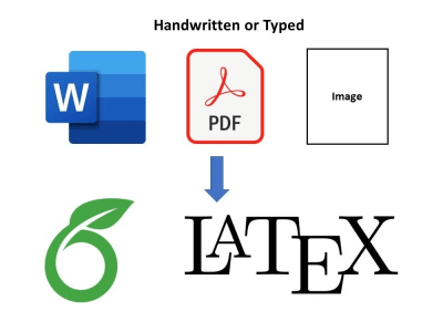 Handwritten/typed Word or pdf to LaTex @ $5 (per 10 pages) | Upwork