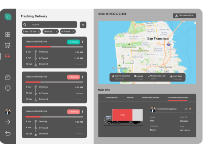Tracking Delivery System UX.UI design | Upwork