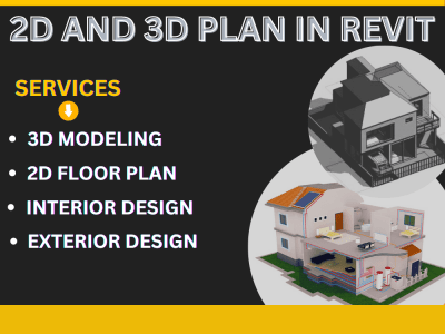 2D plan and 3D professional model in autodesk revit | Upwork
