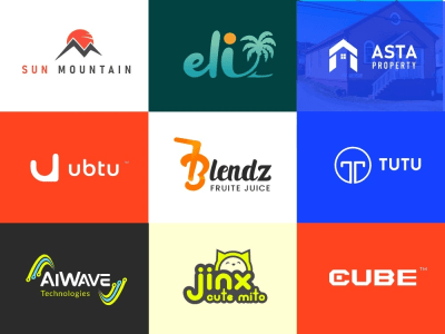 Modern minimalist flat logo design with free source files | Upwork