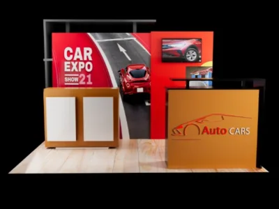 3d Virtual booth, Exhibition stand, stall, 3d trade show booth design ...