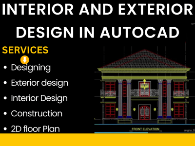 Interior and exterior design in AutoCAD | Upwork