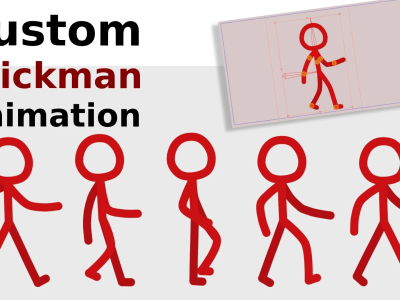 A custom stickman figure animation. | Upwork