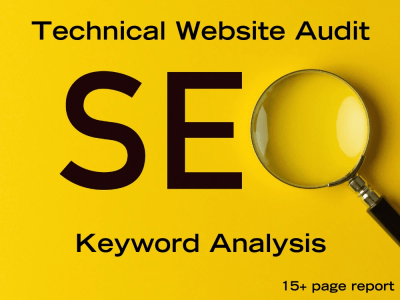 A detailed website SEO Audit (15+ page report) + Keyword Analysis | Upwork
