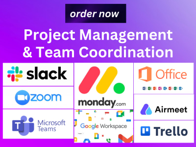 Project/team management with Monday, Trello, Slack, Teams, Google ...