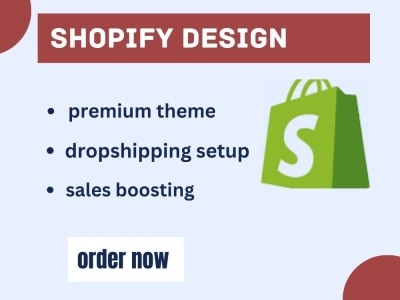 Design, redesign shopify store, shopify dropshipping store, shopify ...