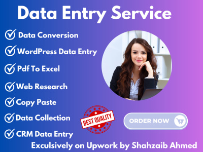 A Professional & Quick Data Entry Services with 100% Accuracy | Upwork