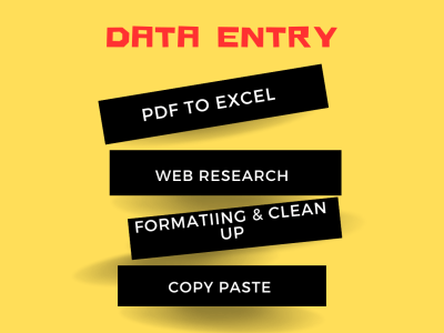 Data Entry, Web research, Copy paste and Web scraping | Upwork