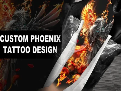 An awesome PHOENIX design for a tattoo, printing or clothing | Upwork