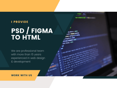 HTML code Figma/PSD/Adobe XD | Upwork