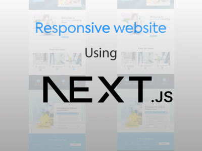 Responsive website using next js | Upwork