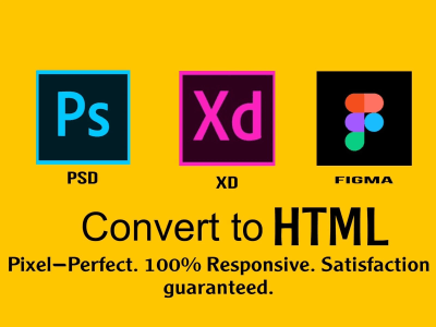 PSD/XD/Figma to Html5 CSS Bootstrap responsive website | Upwork