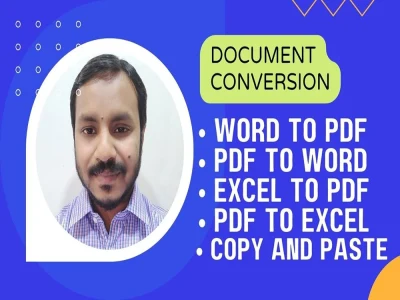 Convert PDF to Word, Word to PDF, PDF to Excel, Excel to PDF. | Upwork