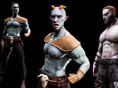 A high-quality 3D character model with rigging (Game/Render Ready) | Upwork