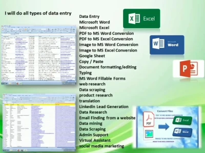 Data minning ,data entry,lead generation | Upwork