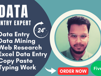 I will do data entry, web research, web scraping, type, excel | Upwork