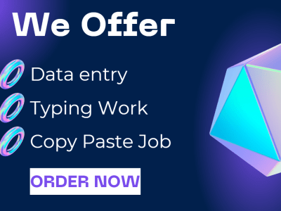 All typing work, copy-paste work, all data entry work, | Upwork