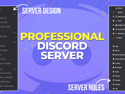 A very neat and organized discord server! | Upwork