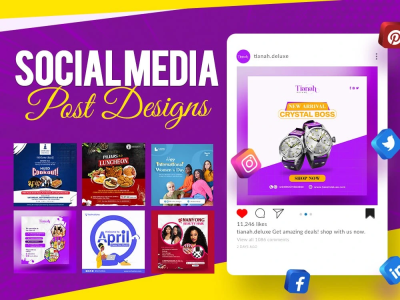 Unique Social Media Design, Instagram, Facebook, LinkedIn Post, Ads ...