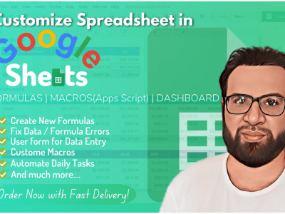 A custom google sheet including formulas, macros, and dashboard | Upwork