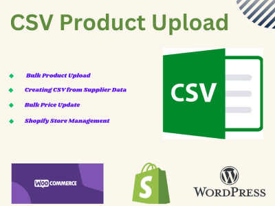 CSV products upload on Shopify, eCommerce, WooCommerce | Upwork