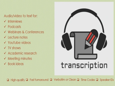 A clean, flowing transcript for you audio/video recording. | Upwork