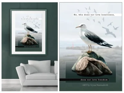 Exclusive motivational posters with watercolor illustrations | Upwork