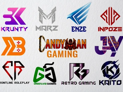 Minimalist gaming logo of initials for streamers | Upwork