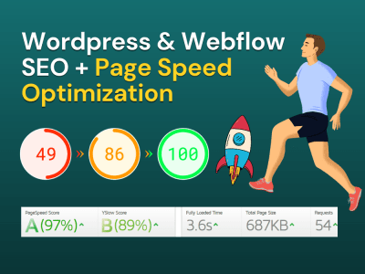 WordPress and Webflow SEO + Speed Optimization 🚀 [90+ score guarantee] | Upwork