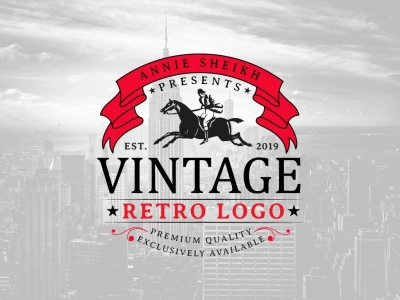 3 concepts of Vintage retro logo design | Upwork
