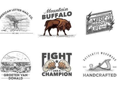 Awesome vintage retro hand drawn logo | Upwork