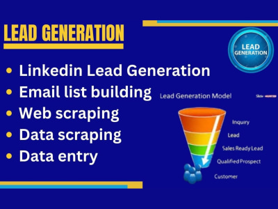 Lead generation Excel data entry linkedin research | Upwork