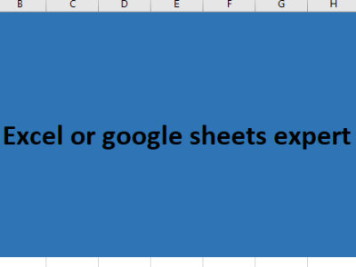 Data entry, formula, function,graphs excel or google sheets | Upwork