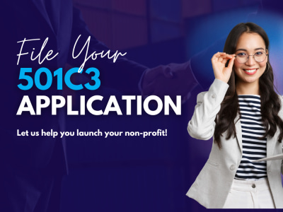 Successful filing of your 501c3 non-profit application | Upwork