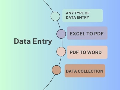 Quick Data Entry , convert PDF to Word and Excel | Upwork