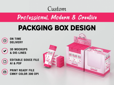 Custom Display Box Packaging | Counter Display Box | Upwork