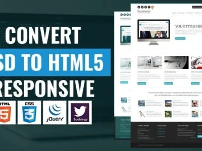 A fantastic html landing page converted from psd file | Upwork