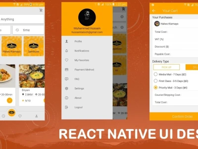 An amazing UI design in react native | Upwork